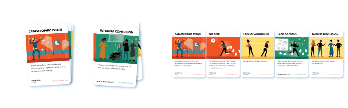A Card Game to Uncover the Issues of Growth, Crisis, or Change